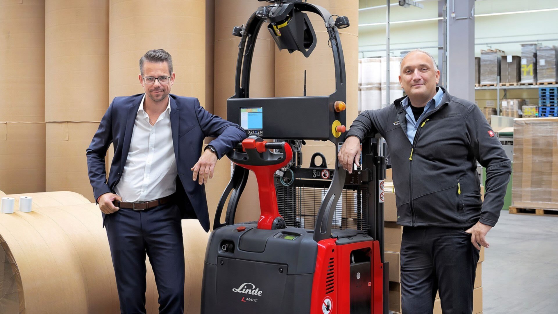 Franz Veit | L-MATIC pallet stacker from Linde Material Handling