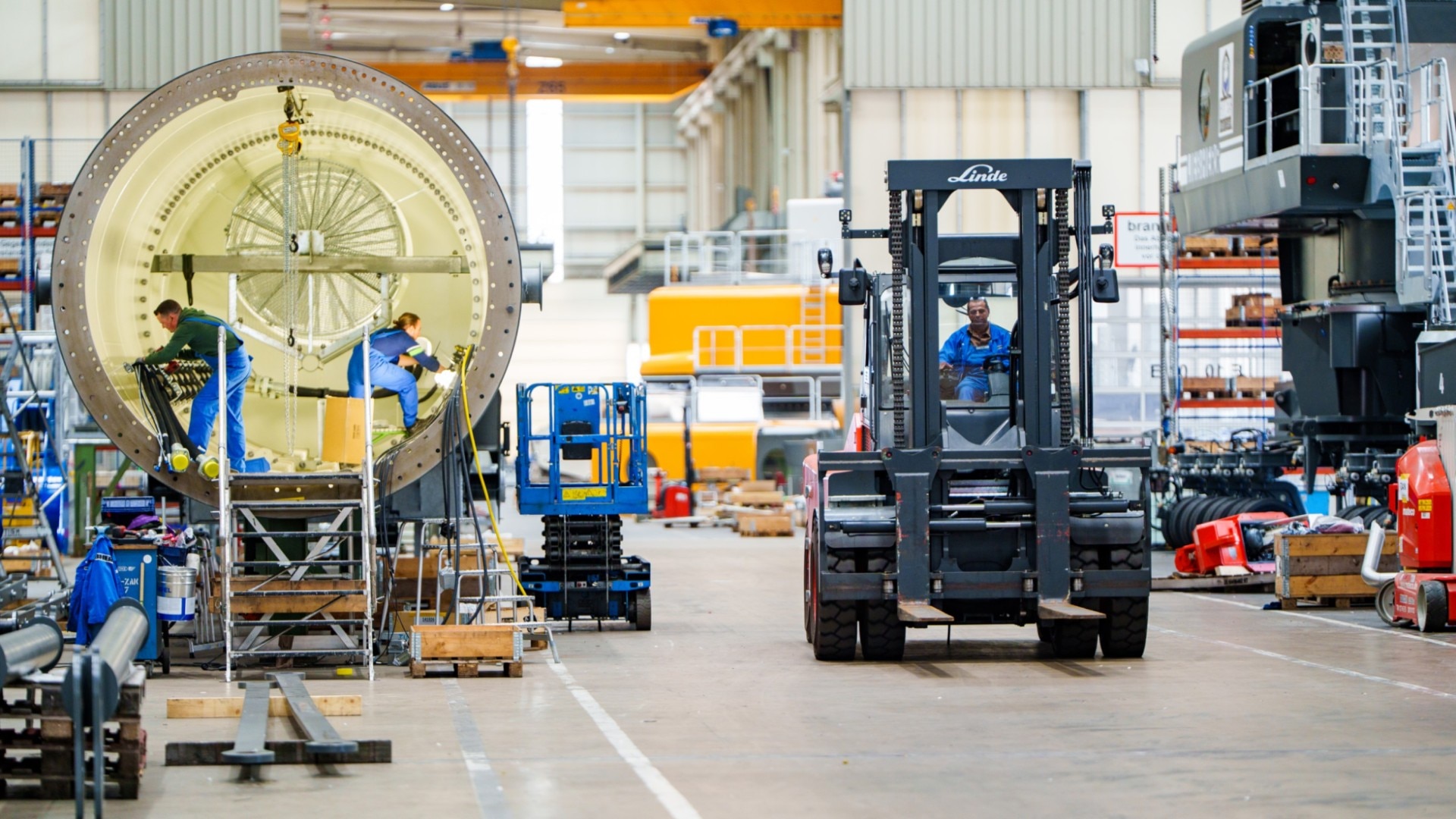 E160 electric forklift truck at Liebherr