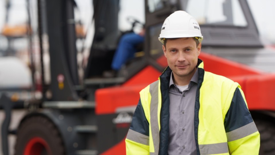 E160 electric forklift truck at Liebherr