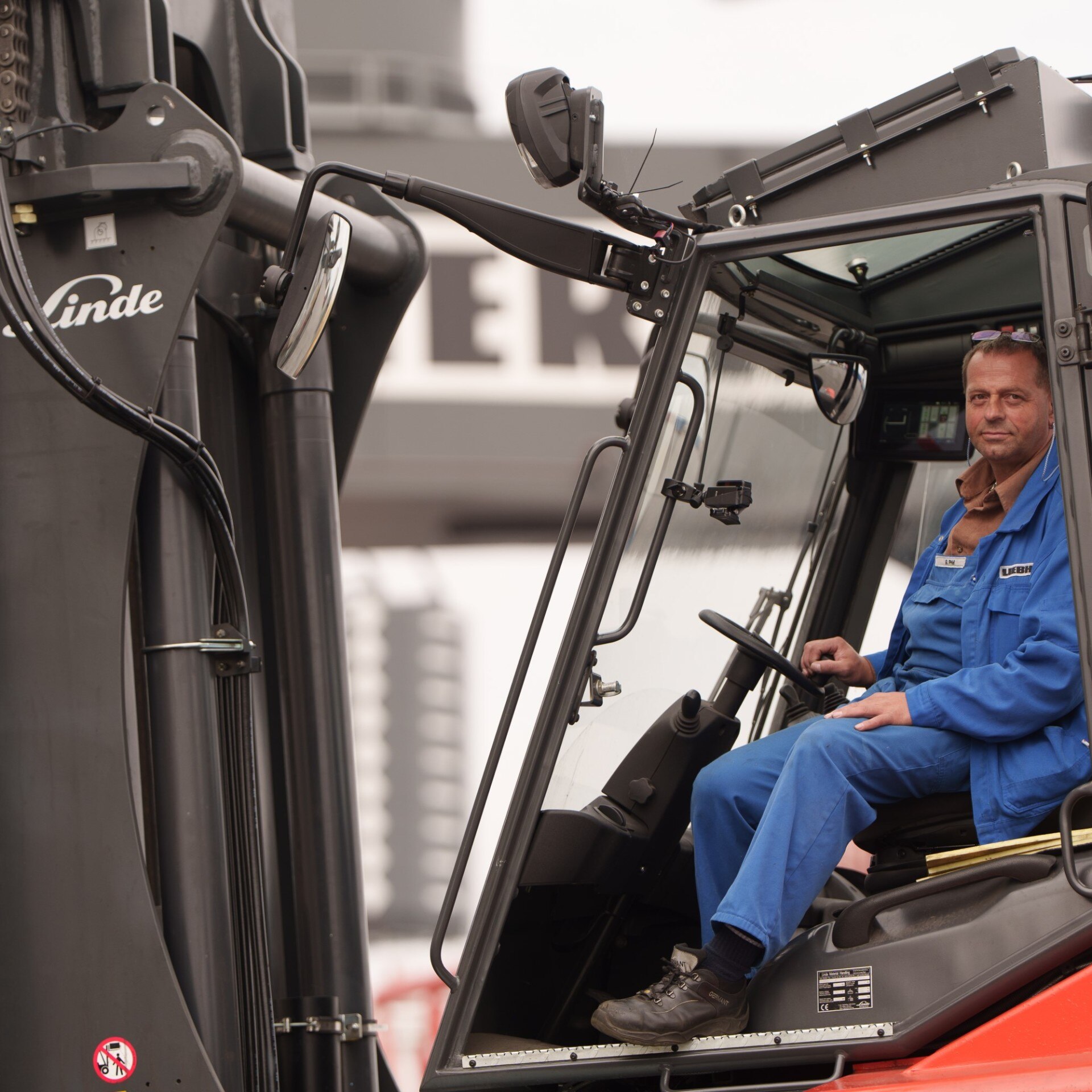 E160 electric forklift truck at Liebherr